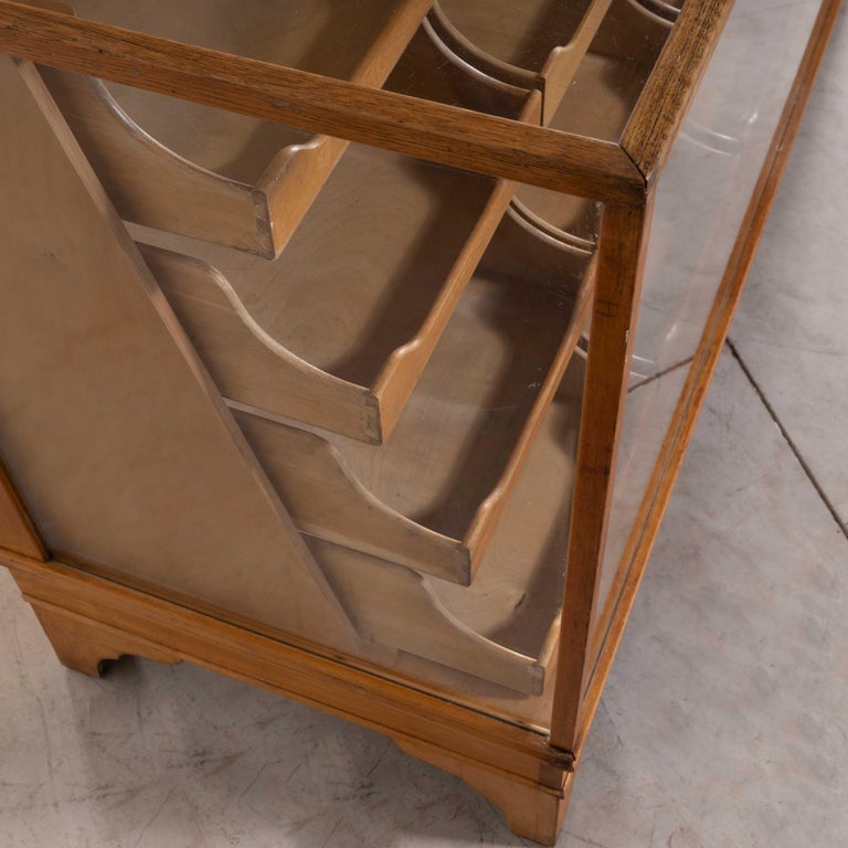 1950s Twenty Drawer Glass Haberdashery Shop Counter For Sale at 1stDibs