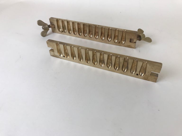 1950s Vintage Brass Suppository Mold Made in Italy For Sale at 1stDibs