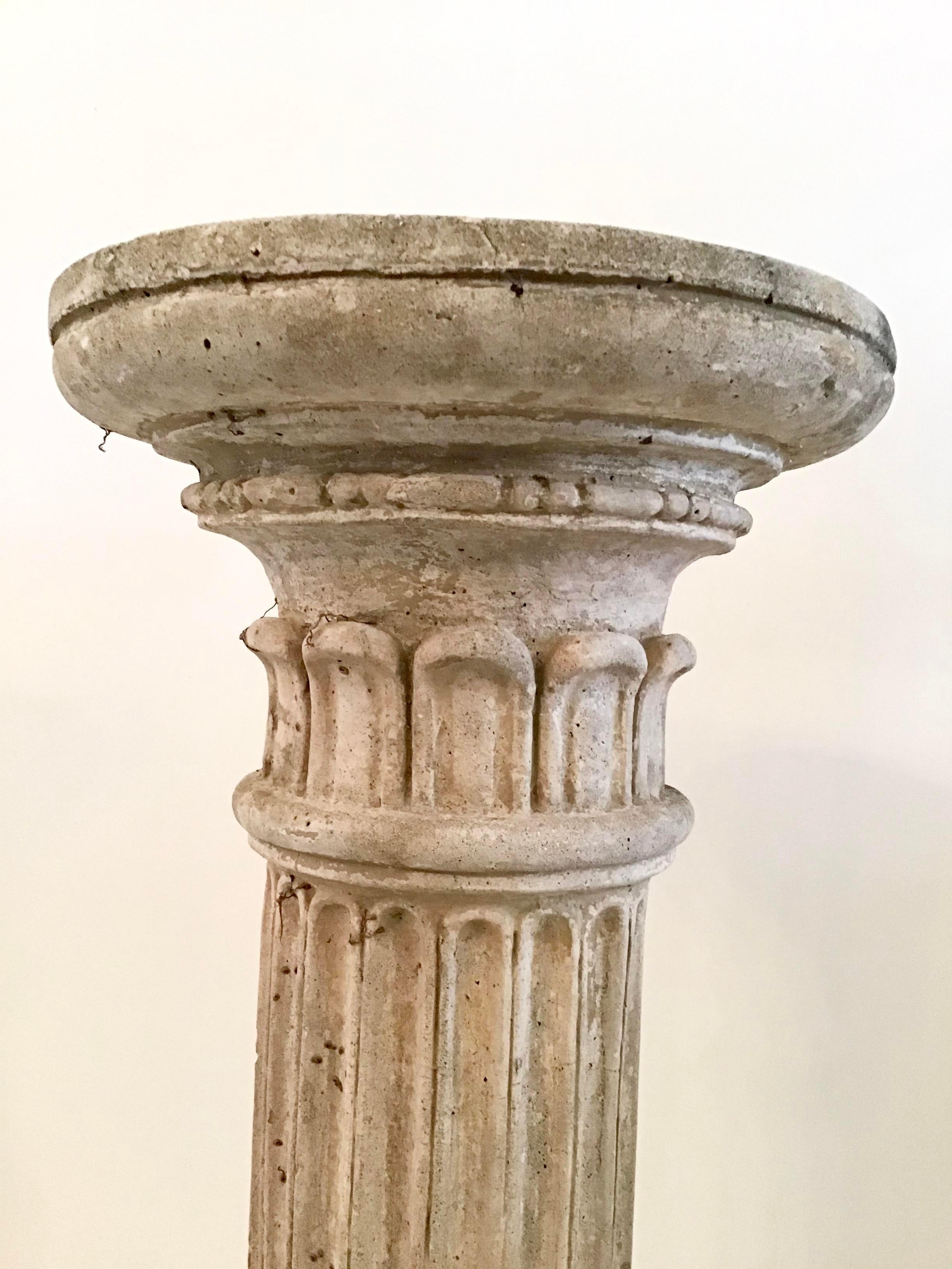 1950s Vintage Classical Garden Pedestal For Sale at 1stDibs
