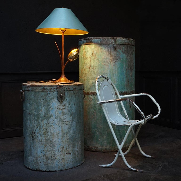 1950s Vintage English Industrial Blue Stak-a-Bye Tubular Steel Chair by ...