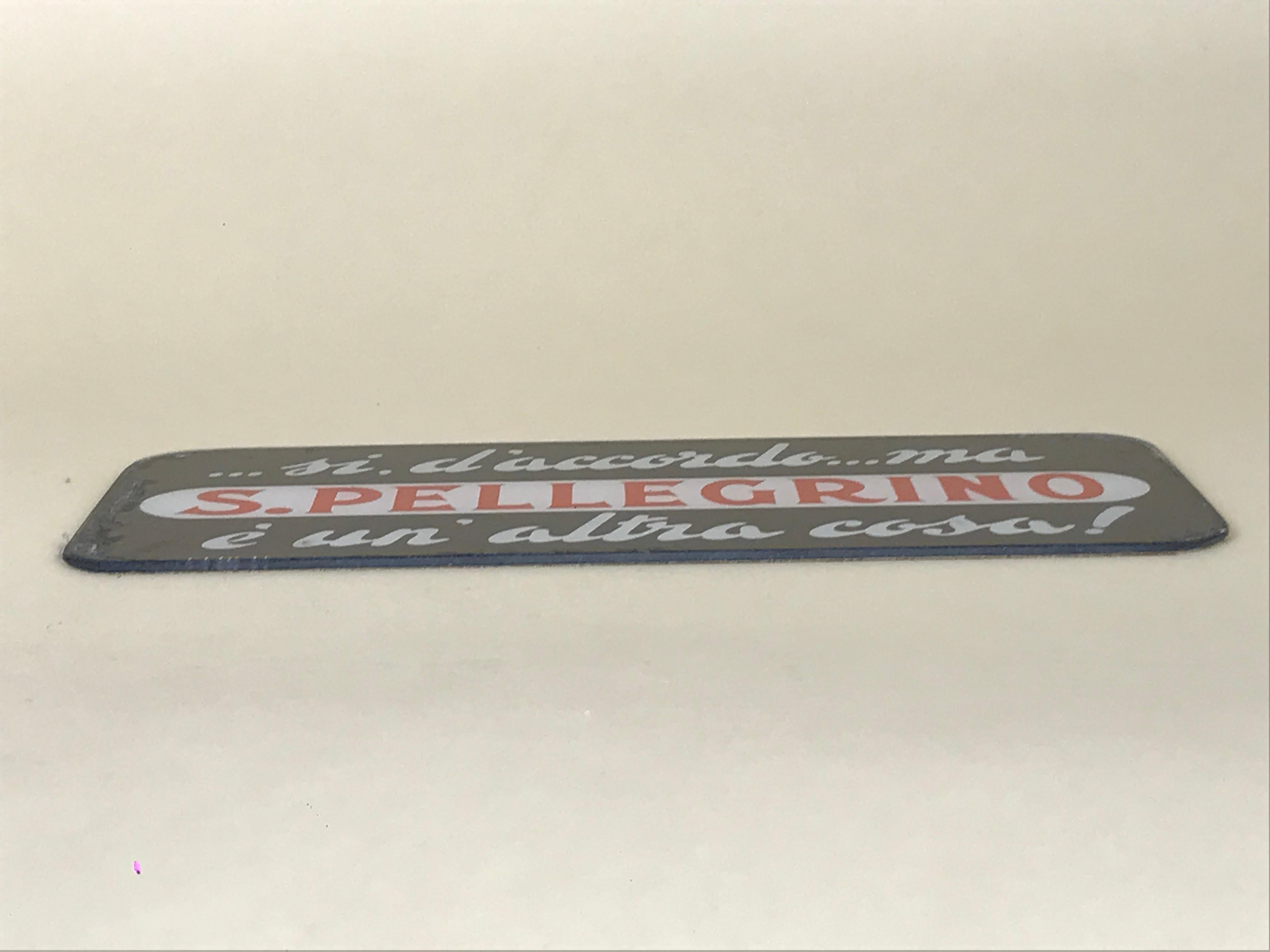1950s Vintage Italian Chinotto San Pellegrino Glass Printed Advertising ...