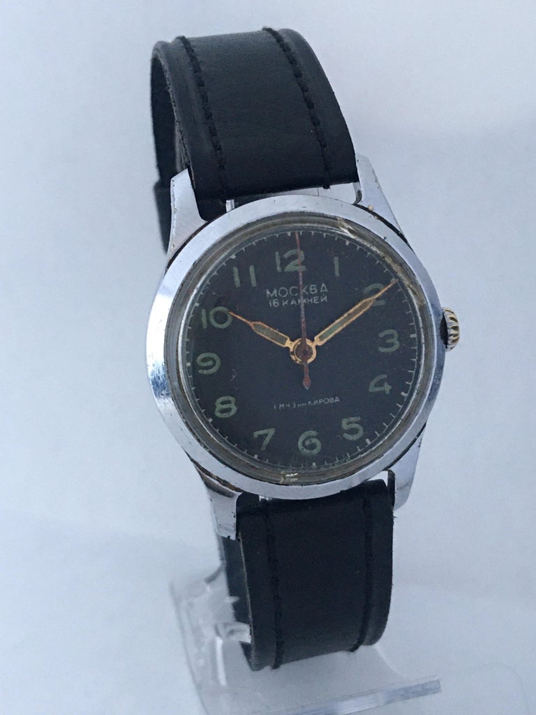 1950s Vintage Mockba Mechanical Watch For Sale at 1stDibs