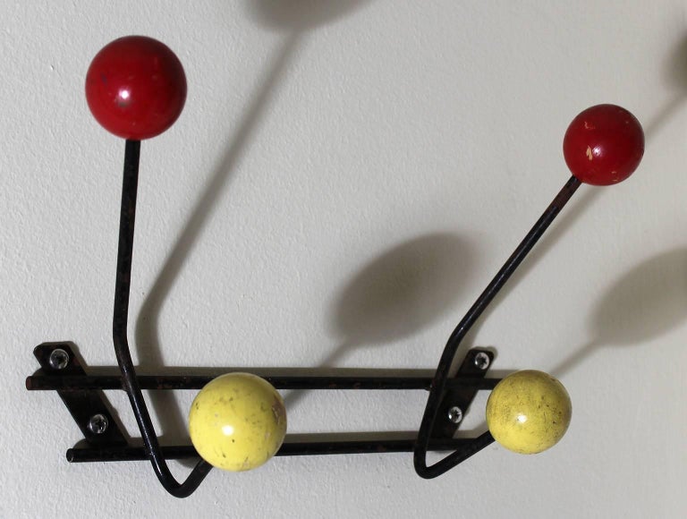 1950s Vintage Modernist Wall Mounted Coat Rack For Sale at 1stDibs ...
