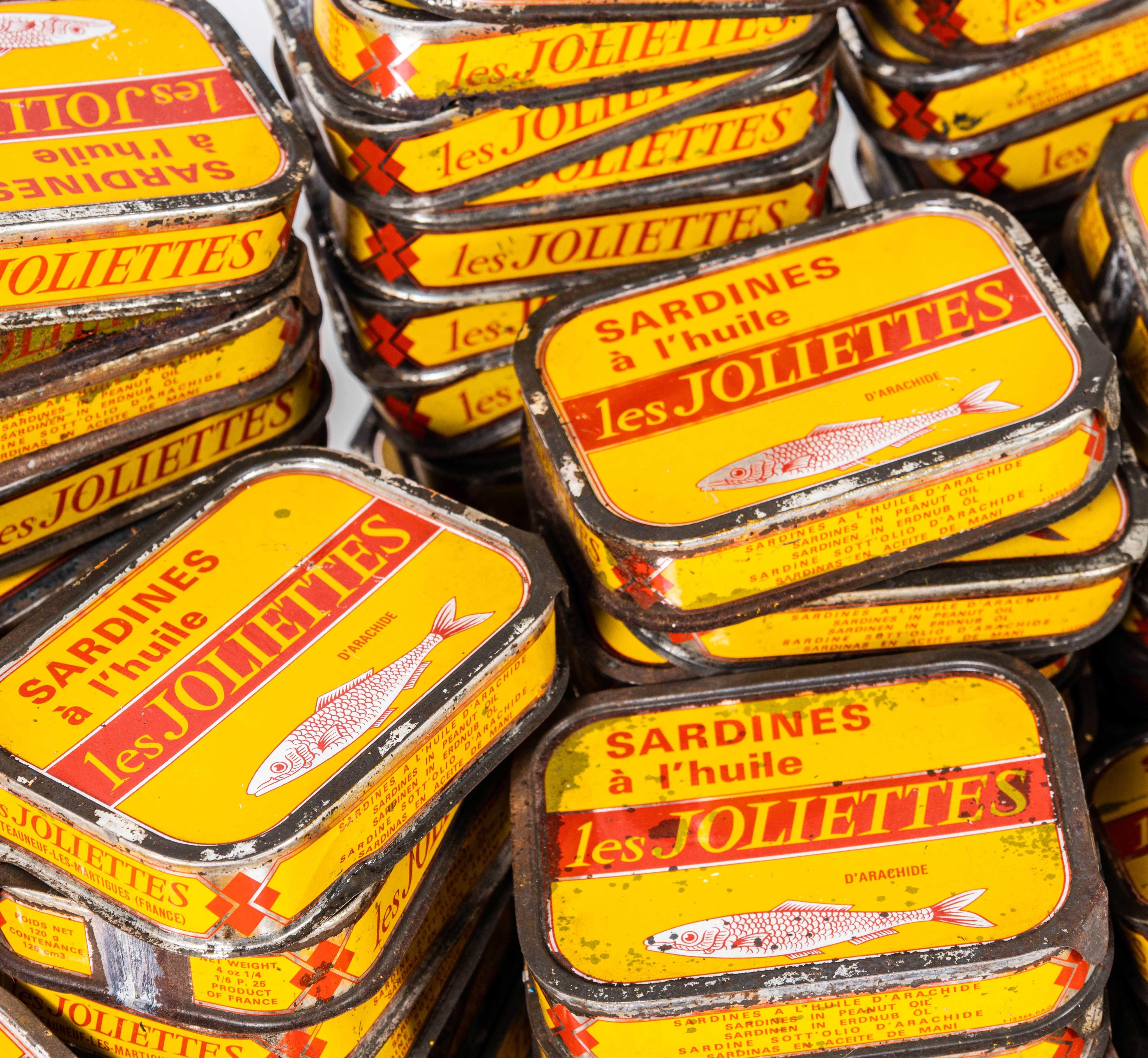 1950's Vintage New Old Stock Les Joliettes Sardine Tins - Large ...