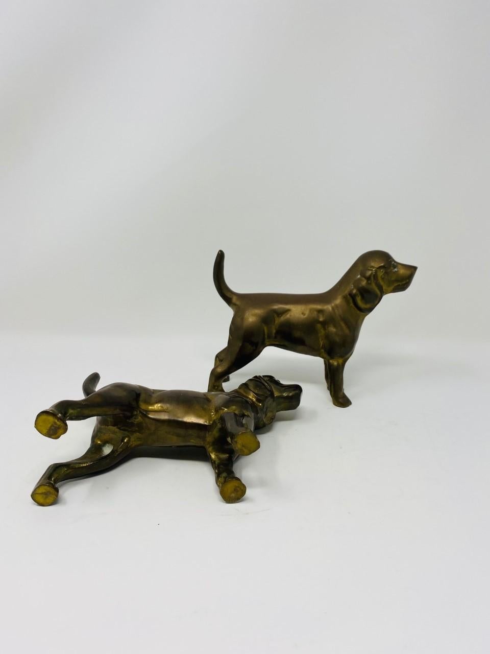 1950s Vintage Pair of Bronze Labrador Retriever Sculpture Bookends at ...