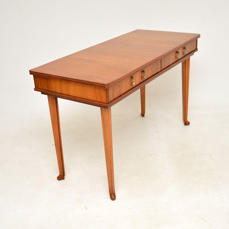 1950's Vintage Walnut Desk by Lazslo Hoenig For Sale at 1stDibs
