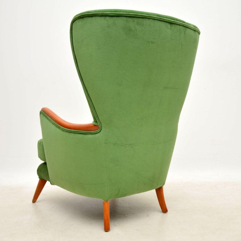 1950s Vintage Wing Back Armchair by Howard Keith at 1stDibs