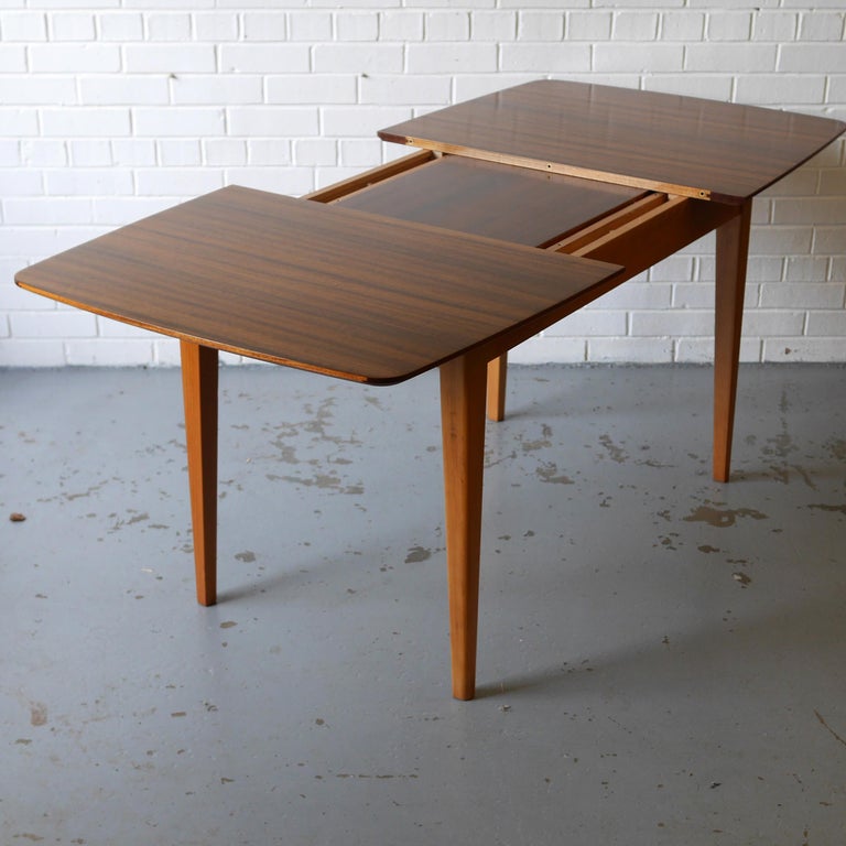 1950s Walnut and Beech Dining Set by Vesper Furniture For Sale at 1stDibs