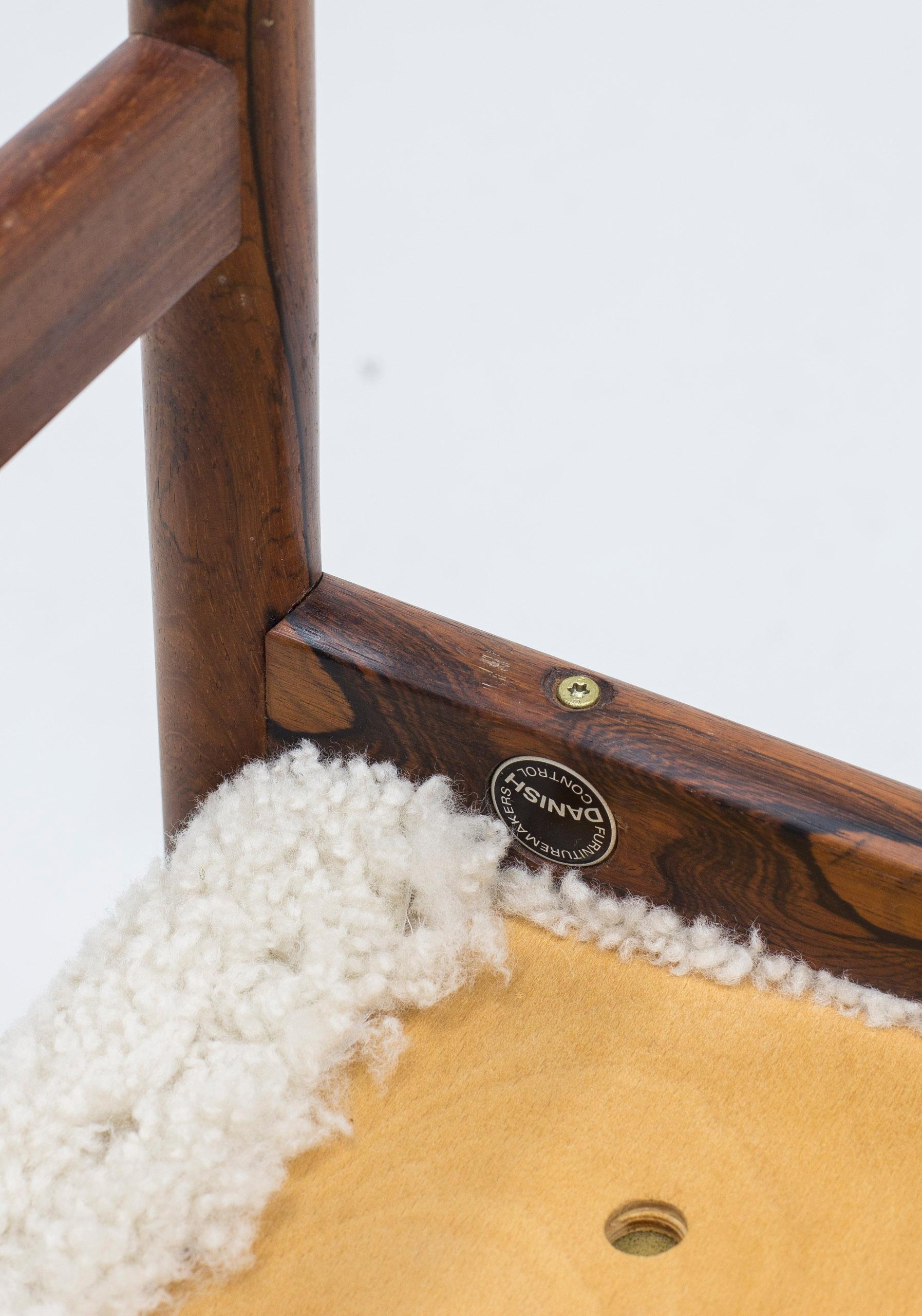 1950s, Walnut Stools by Hugo Frandsen, Spøttrup, Denmark at 1stDibs