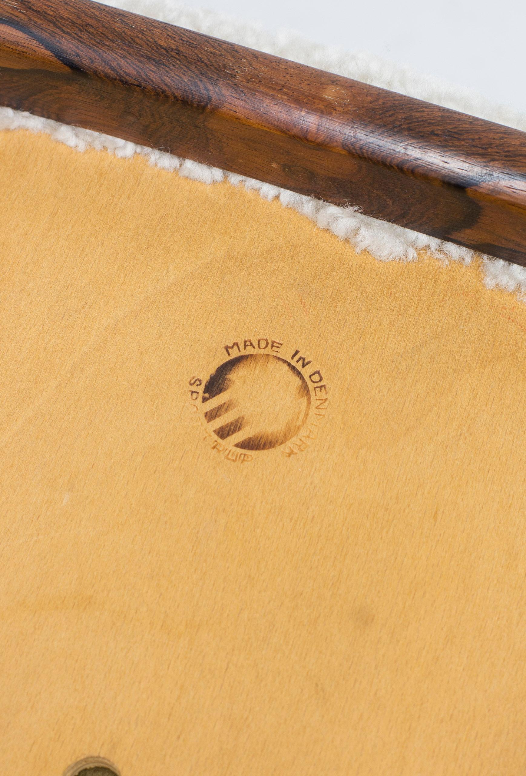 1950s, Walnut Stools by Hugo Frandsen, Spøttrup, Denmark at 1stDibs