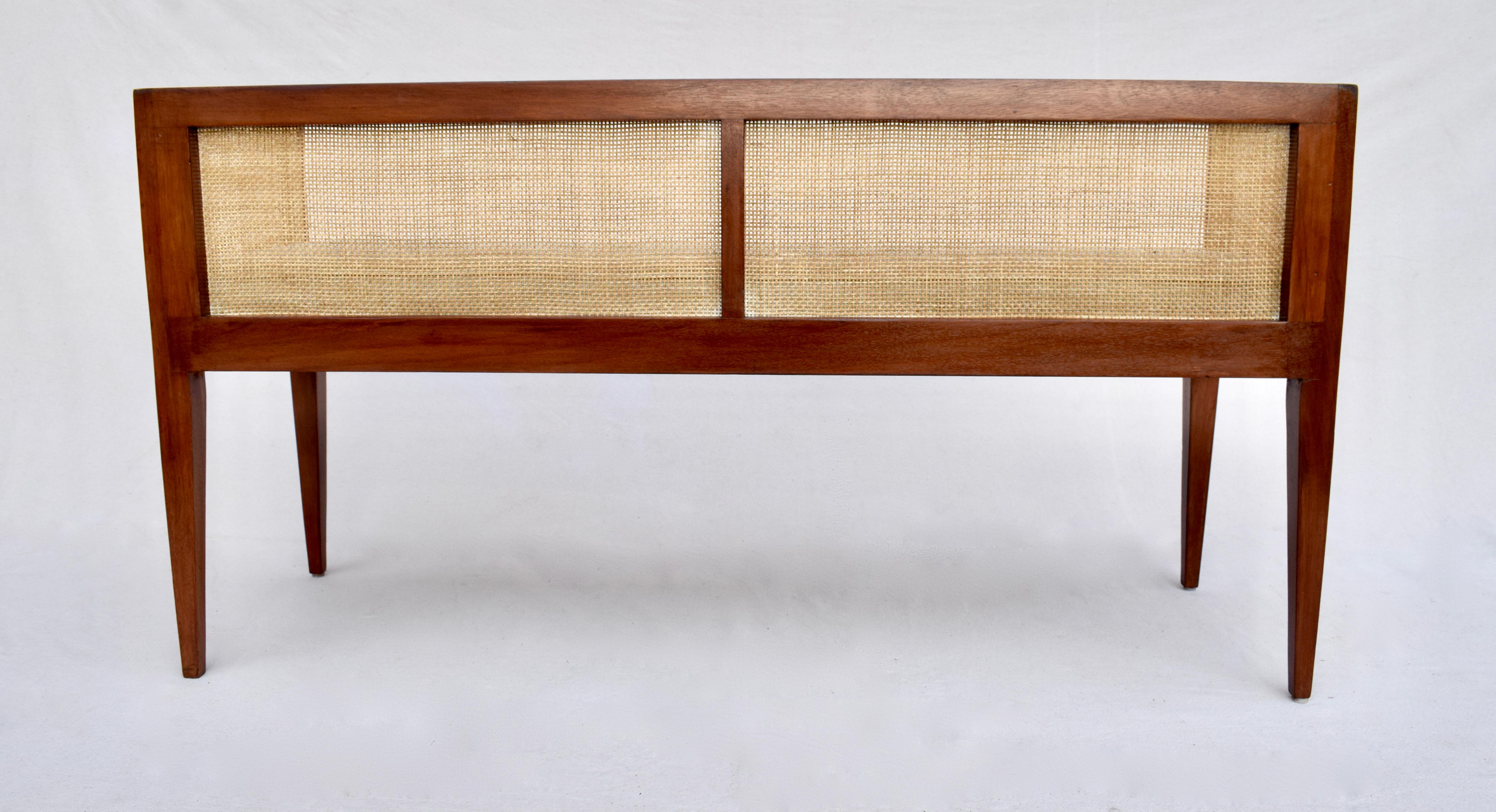 1950s Walnut Window Bench Attributed to Edward Wormley for Dunbar at ...