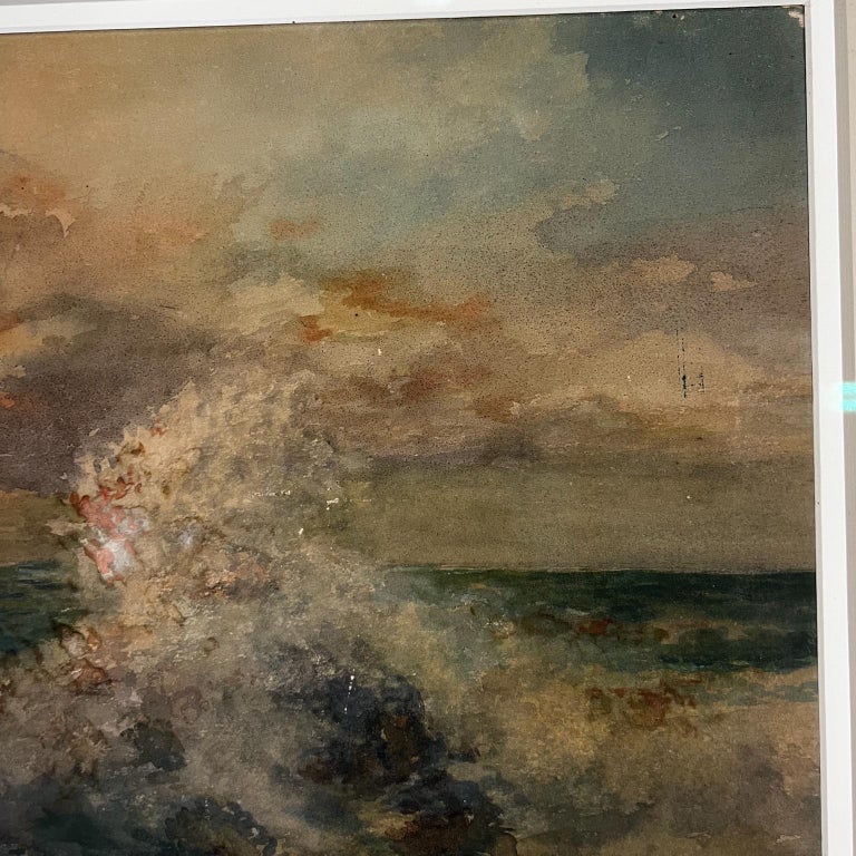 1950s Sophisticated Watercolor Seascape Artwork by Artist Wm Torrey For ...