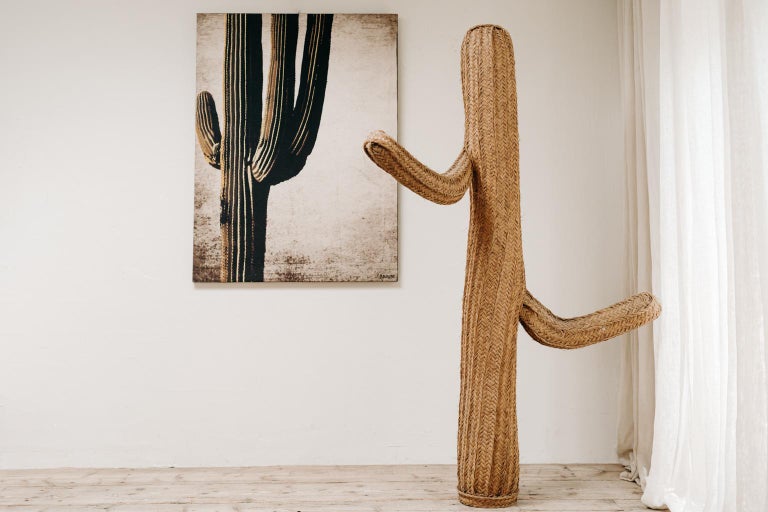 1950's Wicker Cactus at 1stDibs