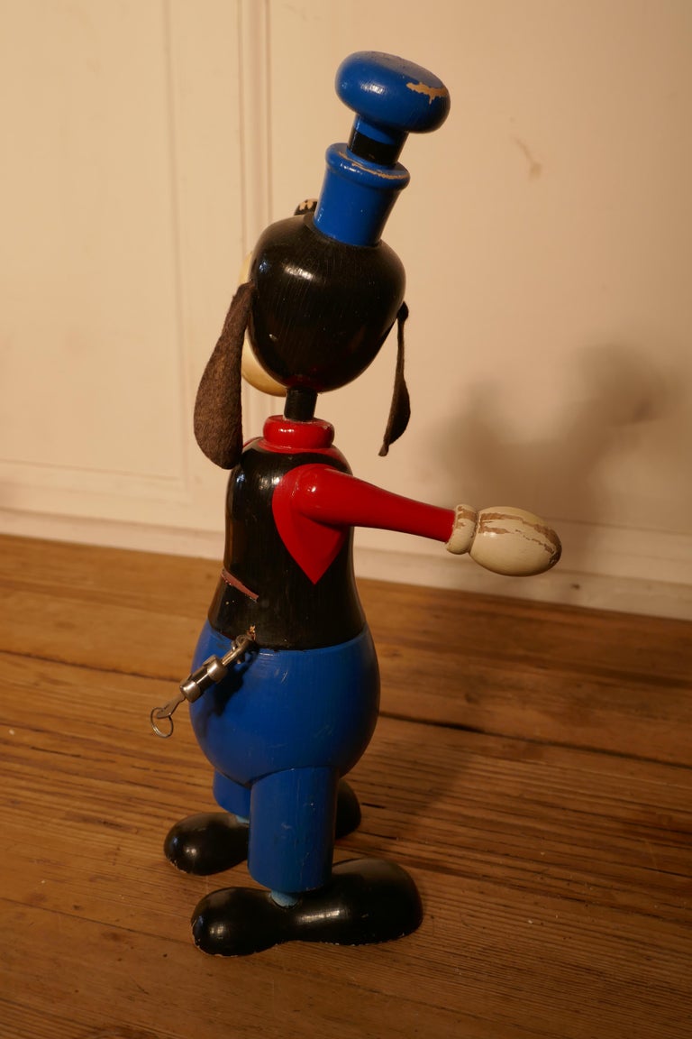 1950s Wooden Disney Goofy Mouse Money Box at 1stDibs