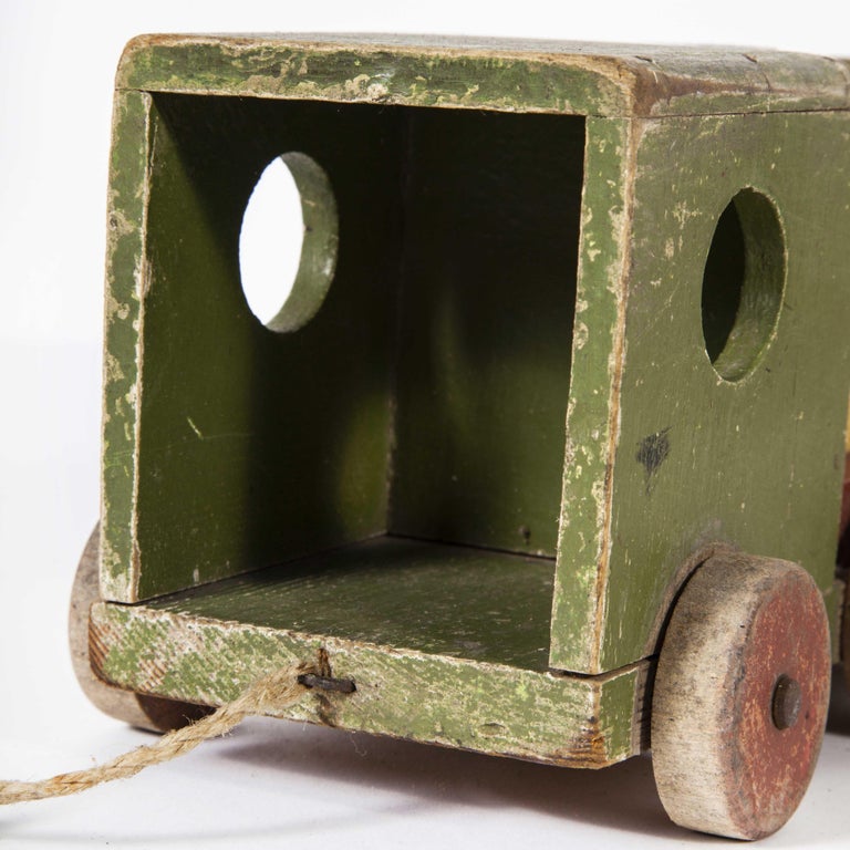 1950s Wooden Toy Train For Sale at 1stDibs