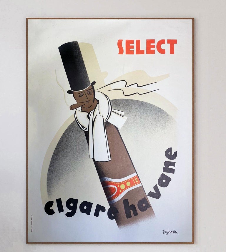 1951 Cigar Havane Original Vintage Poster For Sale at 1stDibs