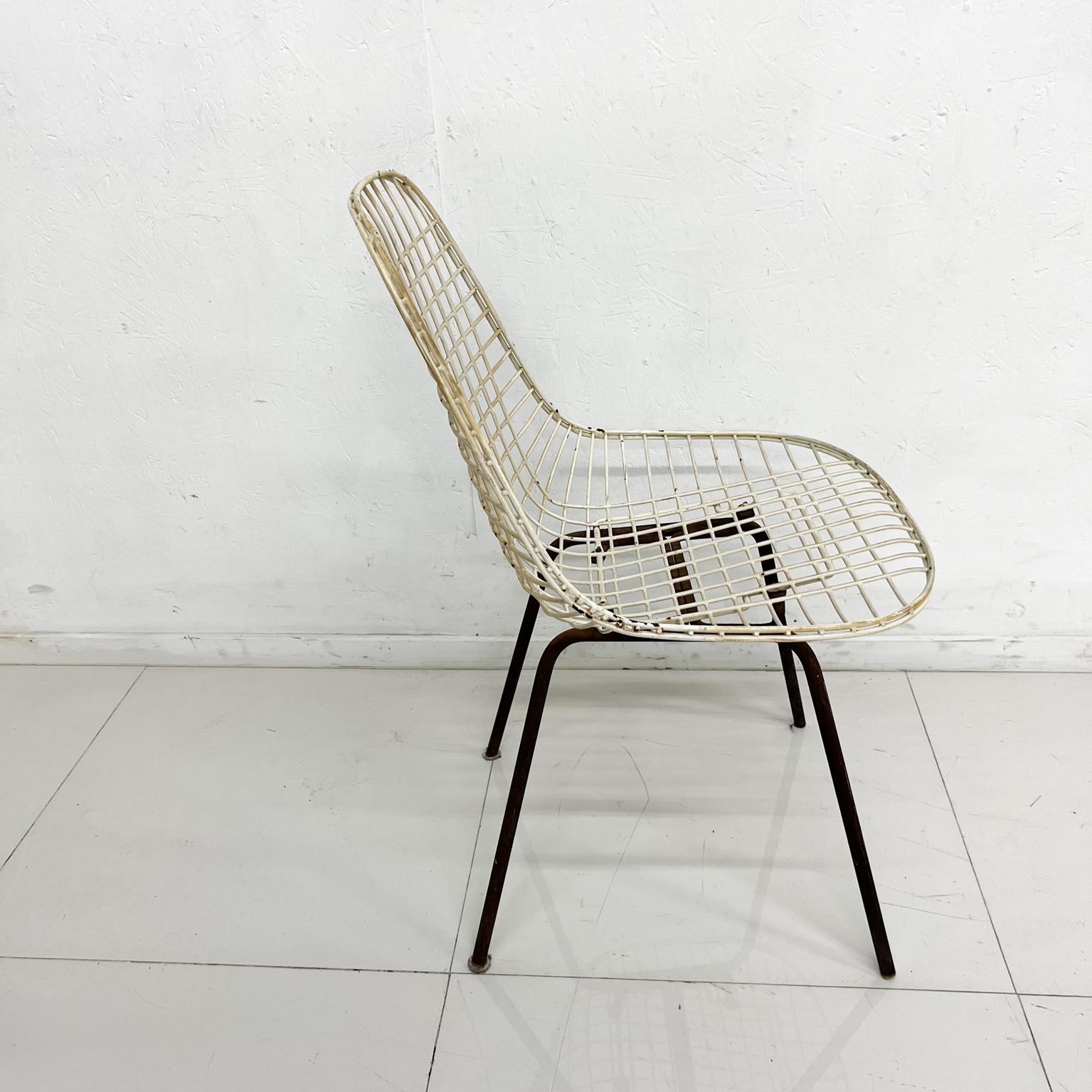 1951 Three Vintage Blue Bikini Wire Chairs DKX by Eames for Herman ...