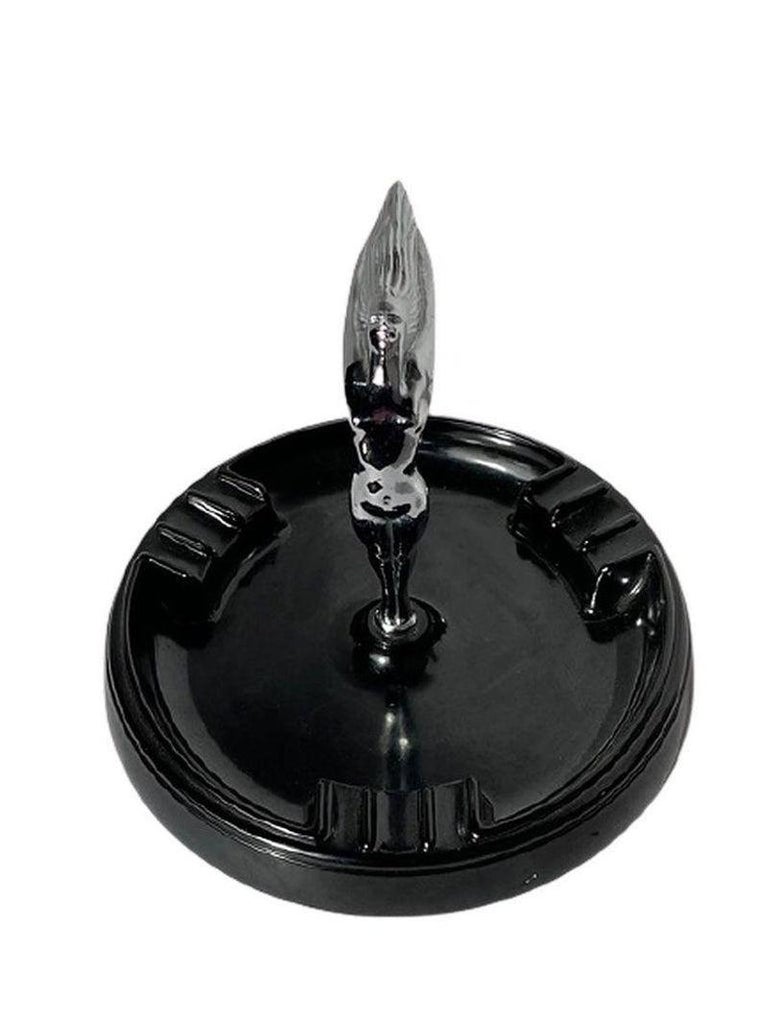 1952 Bakelite and Chrome Ashtray from Chicago For Sale at 1stDibs