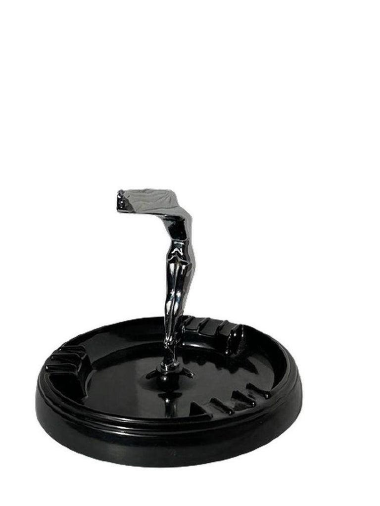 1952 Bakelite and Chrome Ashtray from Chicago For Sale at 1stDibs