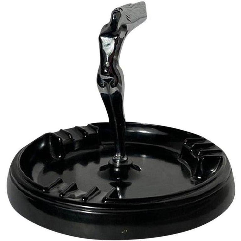 1952 Bakelite and Chrome Ashtray from Chicago For Sale at 1stDibs