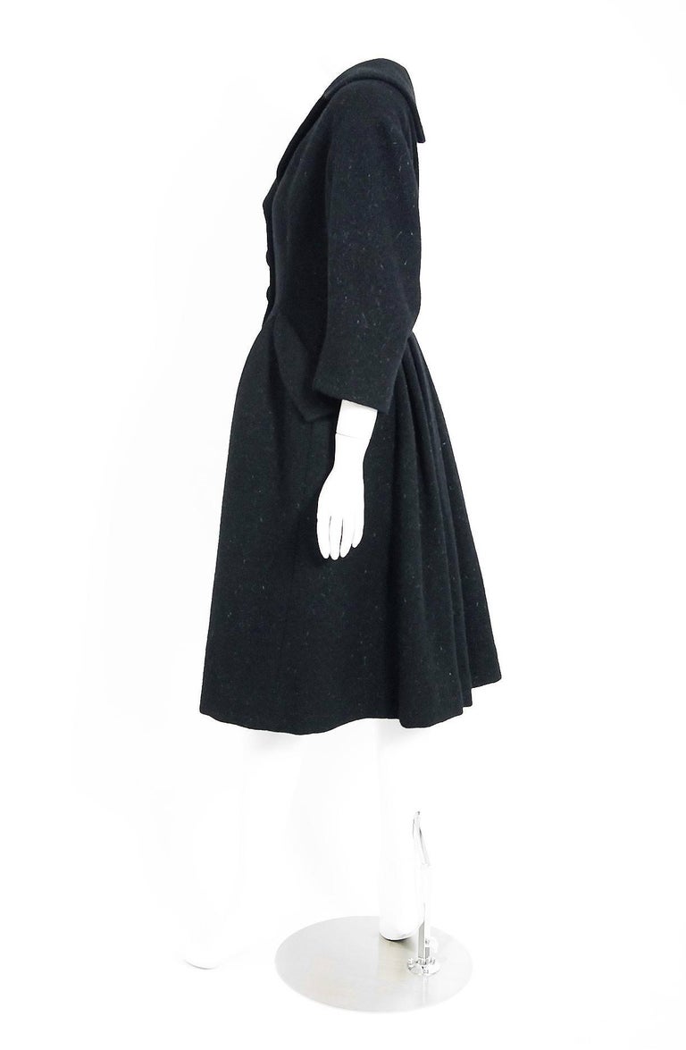 Vintage 1952 Charles James Couture Documented Museum-Held Black ...