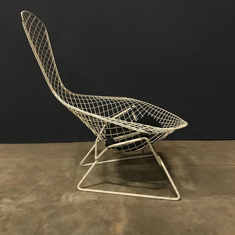 1952, Harry Bertoia, Knoll International, Bird Chair in White with ...