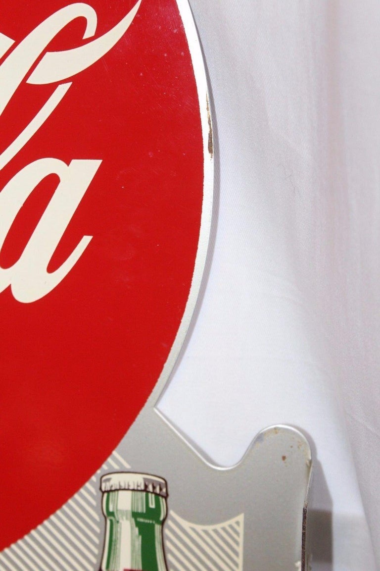 1953 Coca-Cola Vintage Metal Flange Sign For Sale at 1stDibs | coca ...