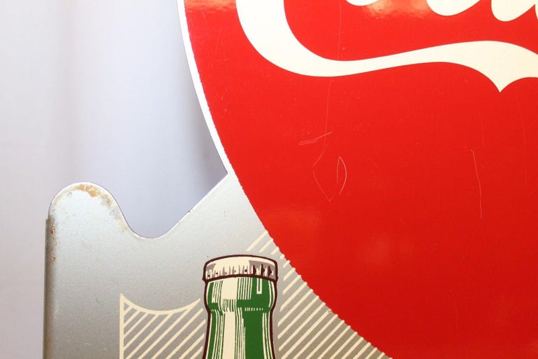 1953 Coca-Cola Vintage Metal Flange Sign For Sale at 1stDibs | coca ...