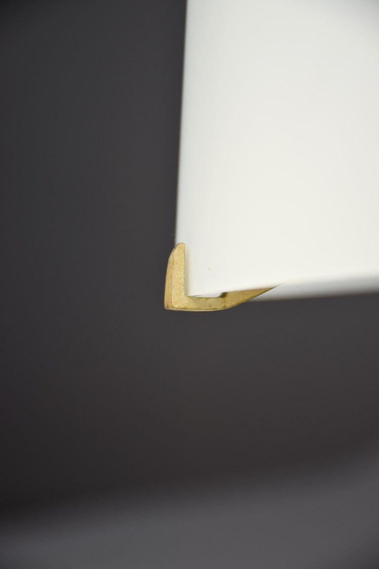 1953 First Edition Max Ingrand White Glass Double Light Table Lamp For ...