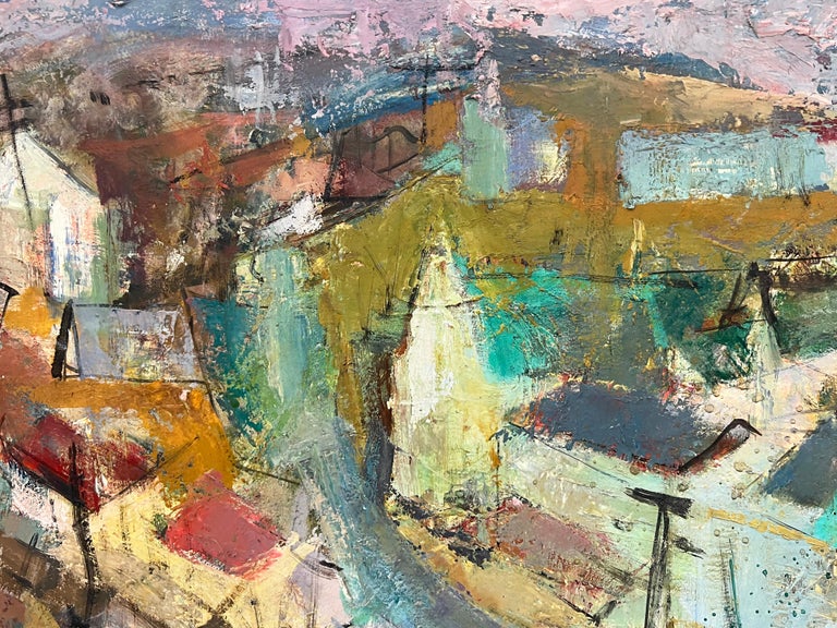 1953 Fran Lachman Original Abstract Oil Painting on Canvas For Sale at ...
