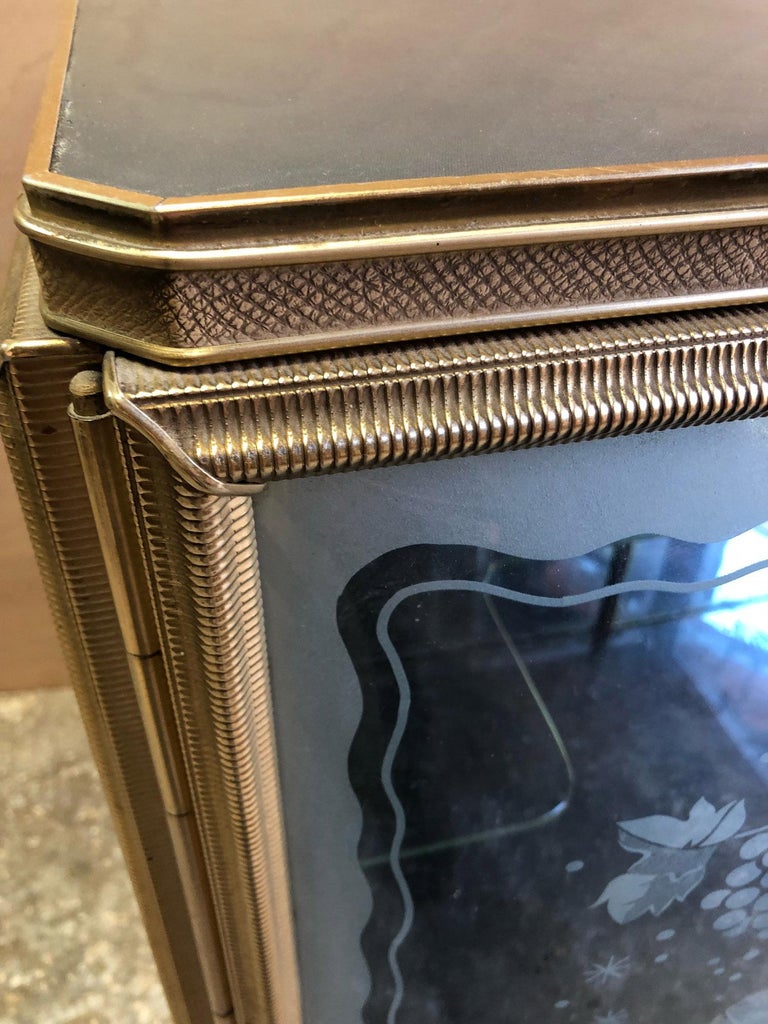 1953 Italian Cabinet Glass Umberto Mascagni Design rarity at 1stDibs