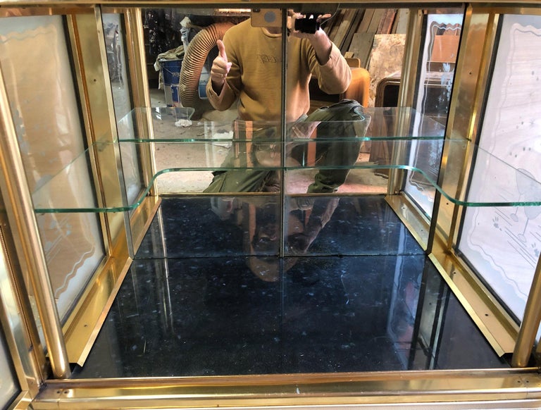 1953 Italian Cabinet Glass Umberto Mascagni Design rarity at 1stDibs