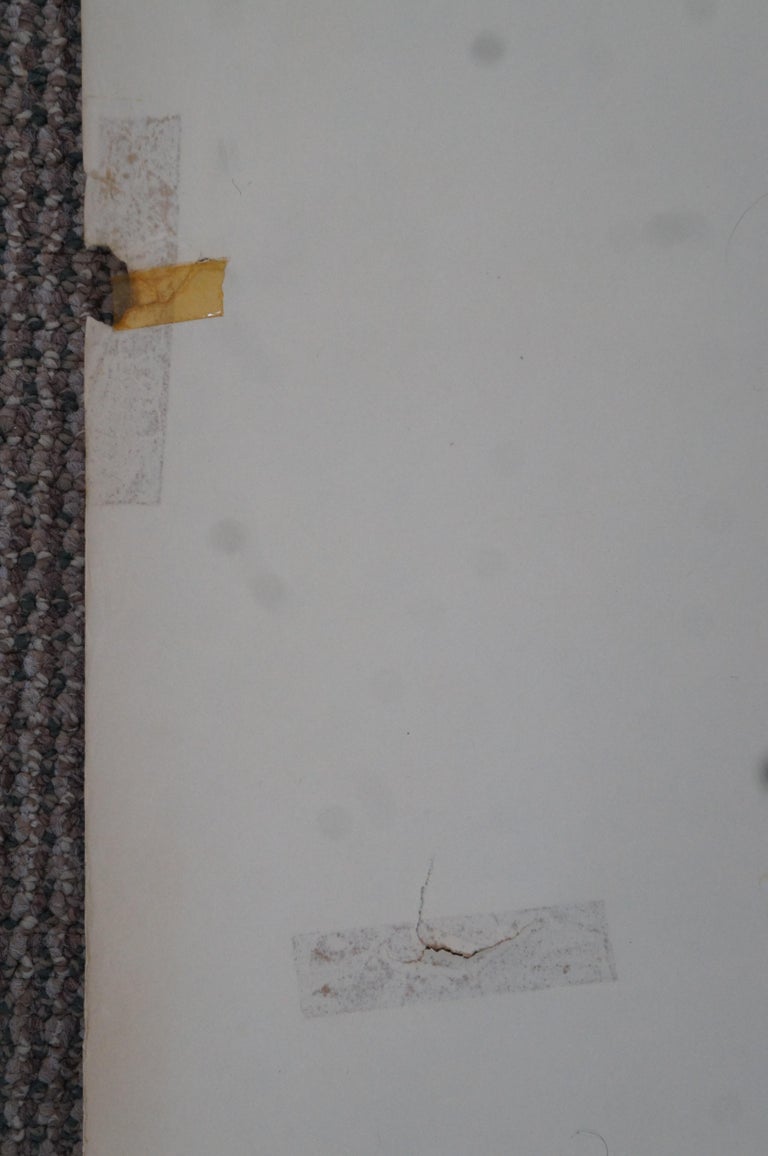 1953 Pat Hall Life Size Striped Bikini Pin Up Girl Popular Science Ad ...