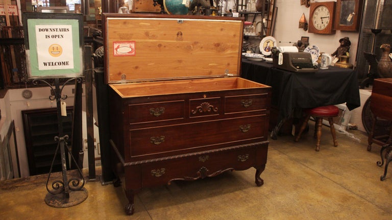 1953 Tall Lane Mahogany Cedar Blanket Chest For Sale at 1stDibs | tall ...
