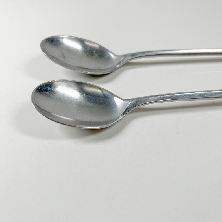1954 Dansk Long Cocktail Spoons Fjord Teak and Stainless Jens ...