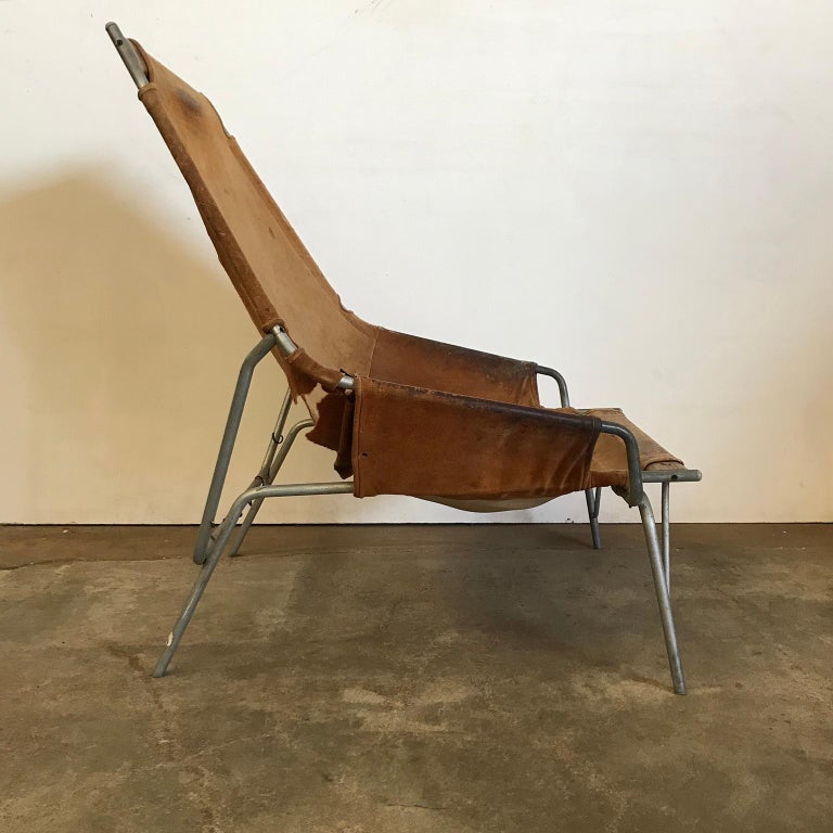 1954, Erik Ole Jorgesen, Easy Lounge Chair J 361 in Suede by Bovirke For Sale at 1stDibs