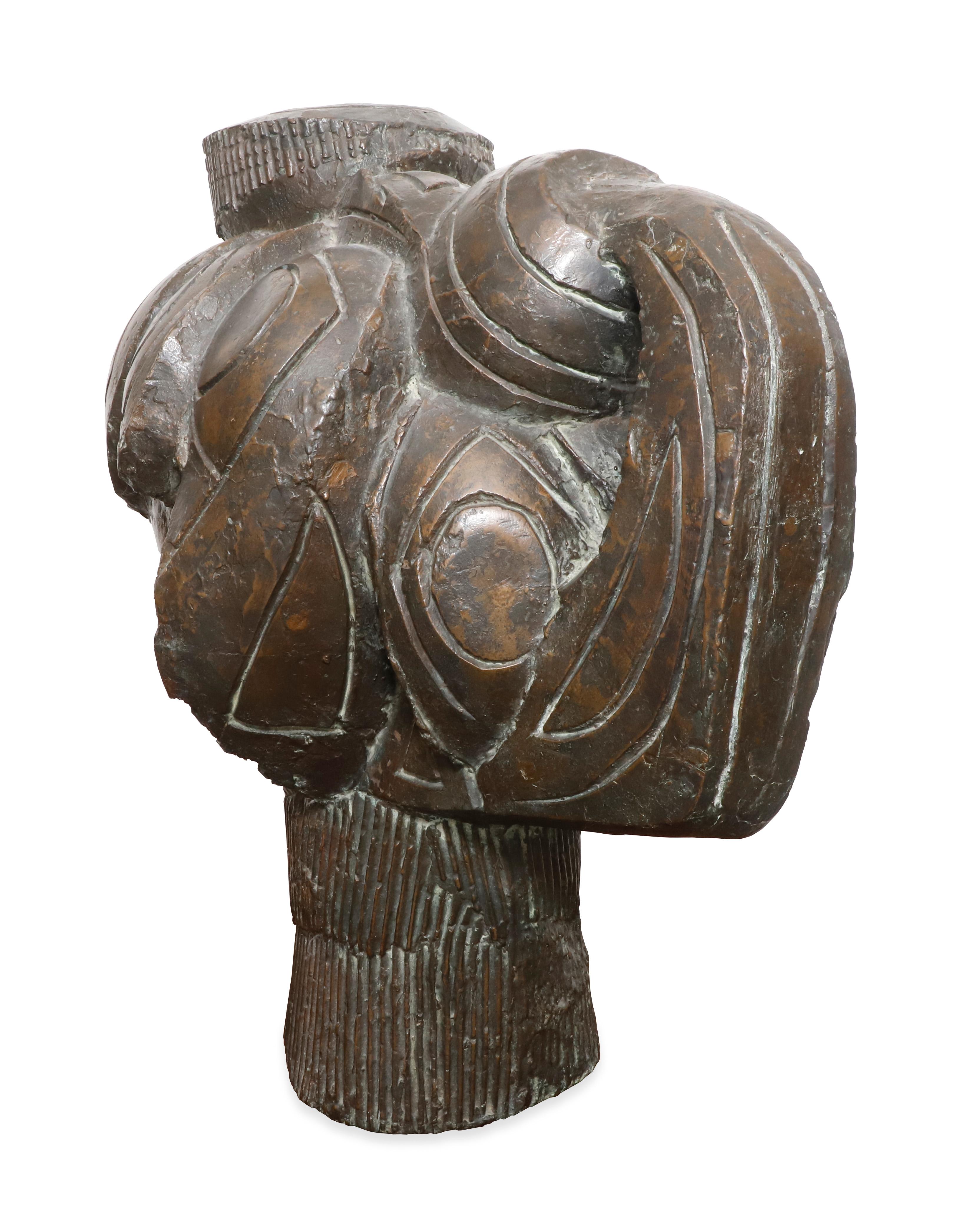 1955 "Tete La Femme" Sculpture by Henri Georges Adam For Sale at 1stDibs