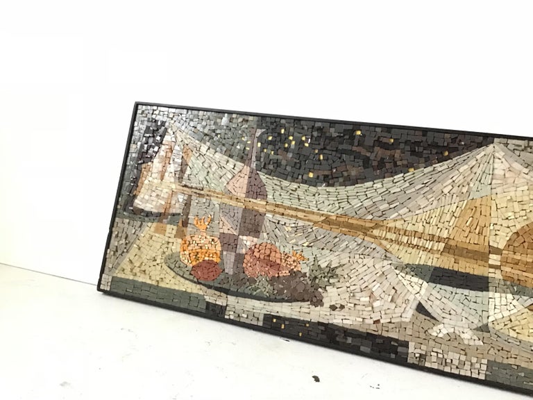 1956 Danny Toledo Mosaic Tile Abstract Still Life at 1stDibs