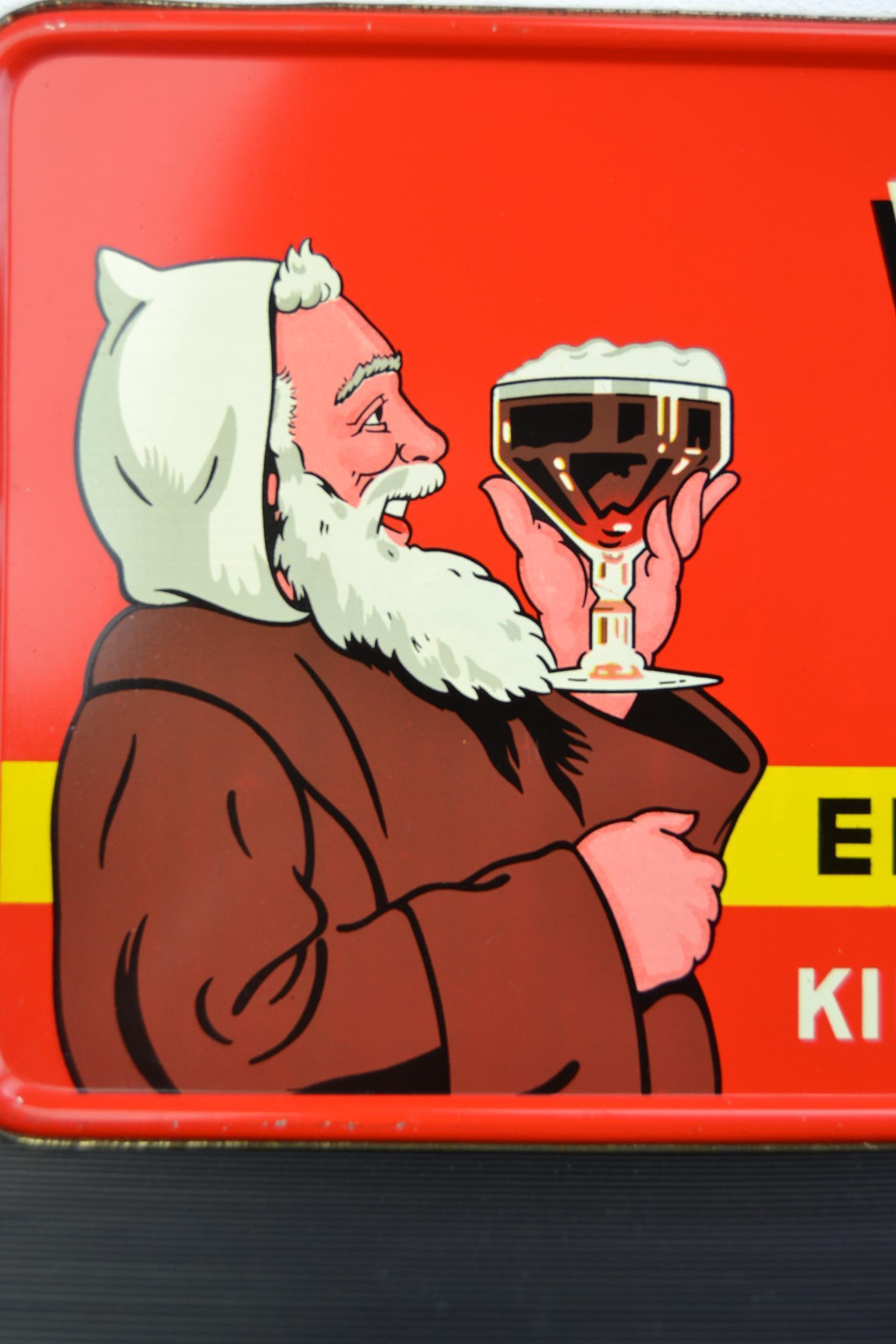 1956 Tin Advertising Sign for Belgian Beer Witkap Pater For Sale at ...