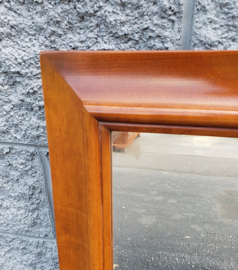 1957, Stickley Solid Cherry Wall Mirror For Sale at 1stDibs