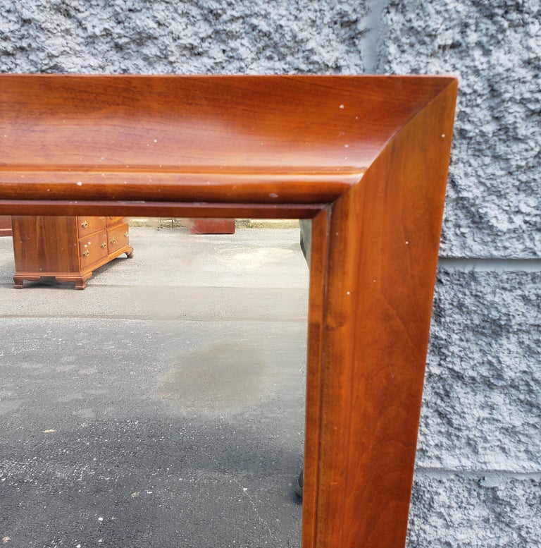 1957, Stickley Solid Cherry Wall Mirror For Sale at 1stDibs