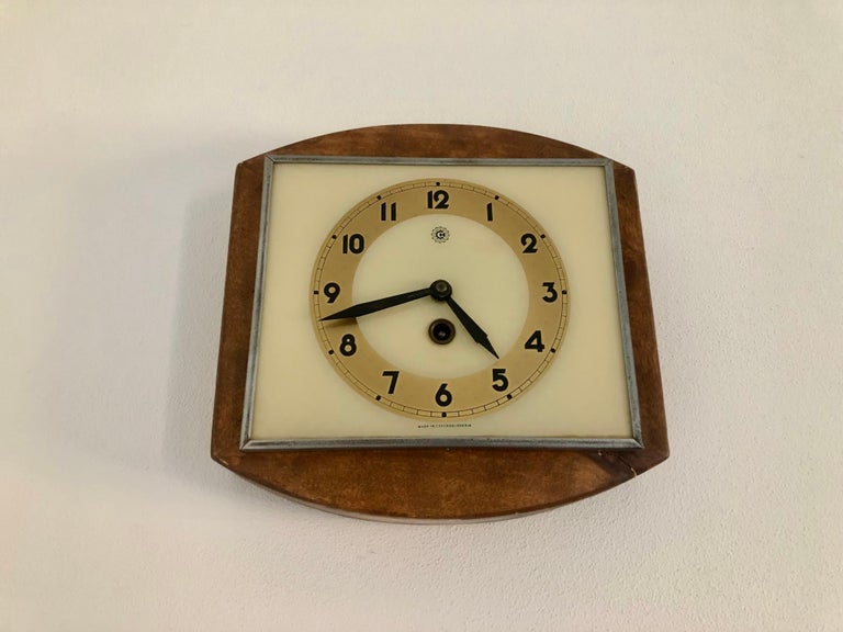 1957 Wall Clock Prim Czechoslovakia For Sale at 1stDibs