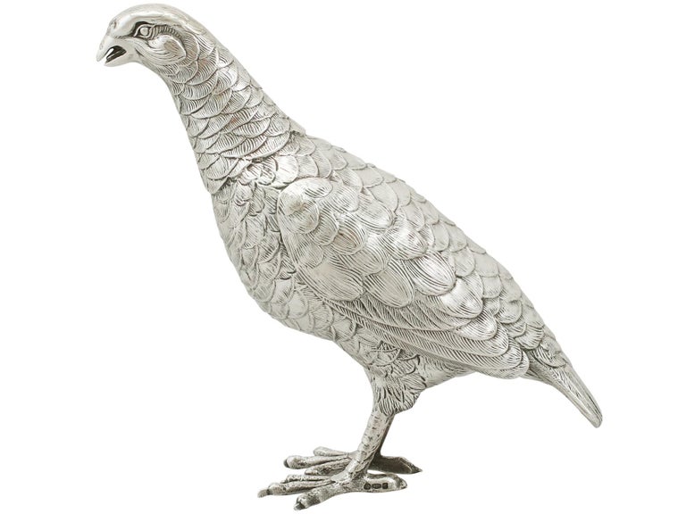 1959 Sterling Silver Table Birds at 1stDibs