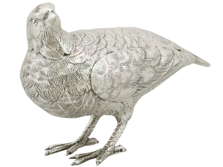 1959 Sterling Silver Table Birds at 1stDibs