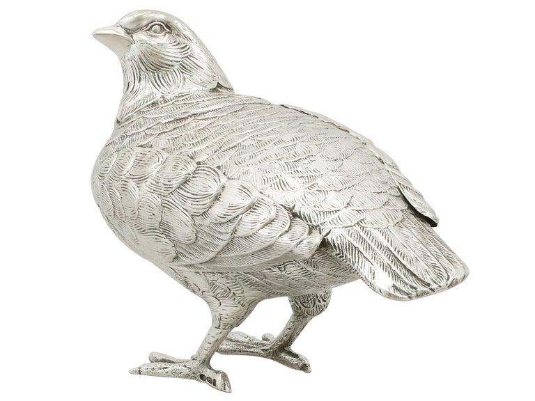 1959 Sterling Silver Table Birds at 1stDibs