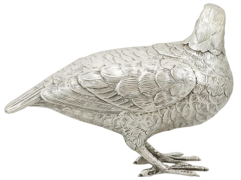 1959 Sterling Silver Table Birds at 1stDibs