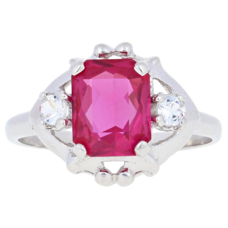 Gold colour change synthetic corundum Ring at 1stDibs