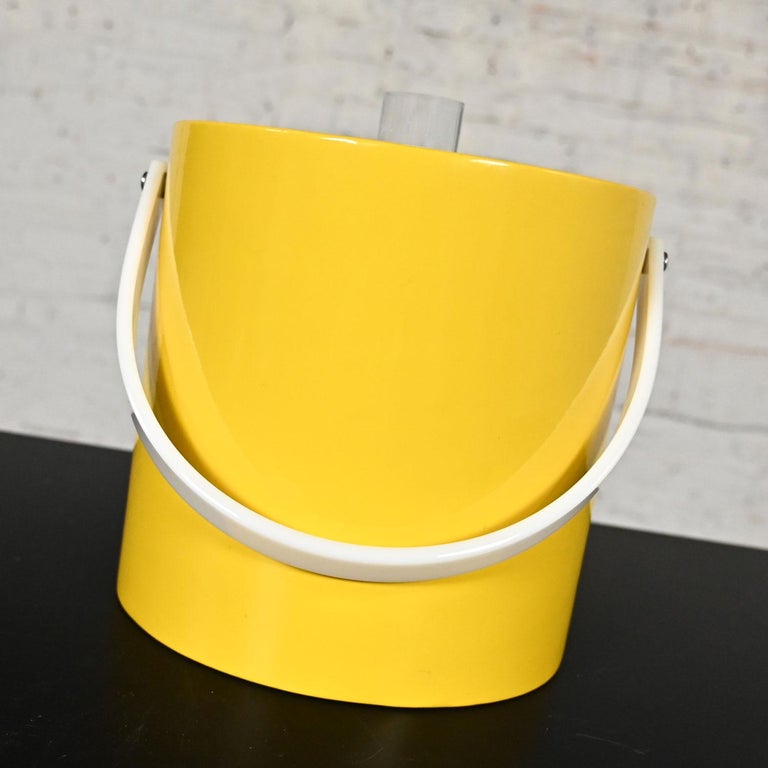 MCM Morgan and Company Bucket Brigade Ice Bucket Yellow W/ Tennis ...