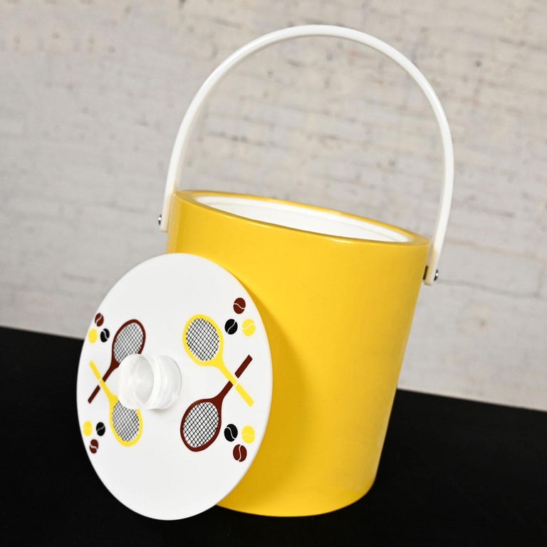 MCM Morgan and Company Bucket Brigade Ice Bucket Yellow W/ Tennis ...