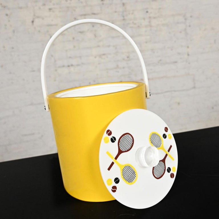 MCM Morgan and Company Bucket Brigade Ice Bucket Yellow W/ Tennis ...